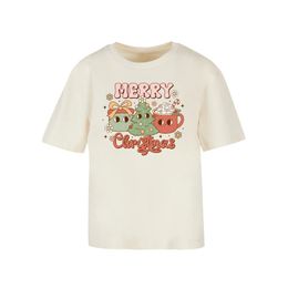 F4NT4STIC Shirt 'Merry Christmas Cozy And Cute ' Damen Gr&ouml;&szlig;e L sand / mischfarben