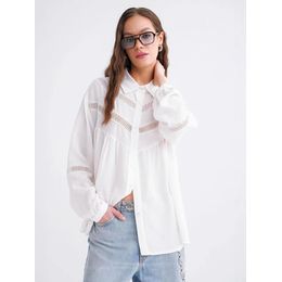 MixRay Bluse Damen Gr&ouml;&szlig;e M wei&szlig;