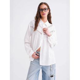 Mixray Bluse Damen Gr&ouml;&szlig;e M wei&szlig;