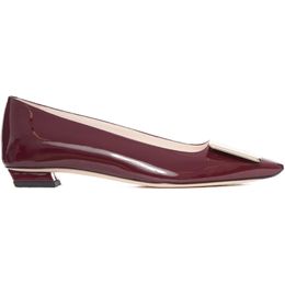 Roger Vivier Ballerinas - Flat Shoes Bordeaux - Gr. 35,5 (EU) - in Rot - f&uuml;r Damen
