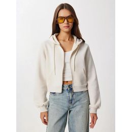 Hiccup Sweatjacke Damen Gr&ouml;&szlig;e M creme