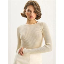 Bianco Lucci Sweater female Beige size S/L
