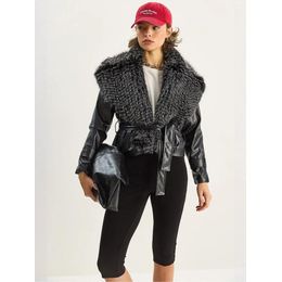 Bianco Lucci Between-Season Jacket female Black size M