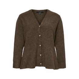 Vero Moda Curve Knit Cardigan 'VMCgrace' female Brown size 48/50
