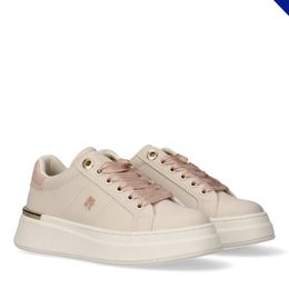 Tommy Hilfiger M&auml;dchen Sneaker Freizeitschuh, Halbschuh, Schn&uuml;rer mit goldfarbenen Bes&auml;tzen 37