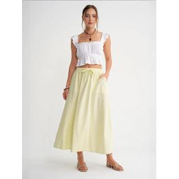 Mixray Skirt female Yellow size M