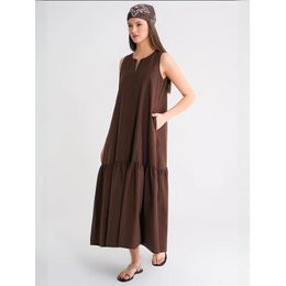 MixRay Kleid Damen Gr&ouml;&szlig;e 38 braun Winterkleid