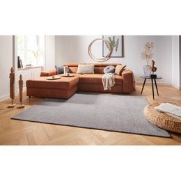 Hanse Home Teppich &raquo;Supersoft&laquo; rechteckig 10 mm H&ouml;he Kurzflor, L&auml;ufer Modern, Einfarbig, Wohnzimmer, Schlafzimmer grau Polyester