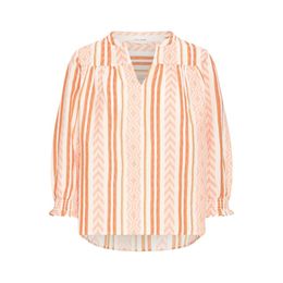 Pulz Bluse 'PZAMBELLA' Damen Gr&ouml;&szlig;e XXL orange / offwhite