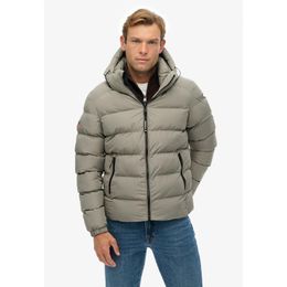 Superdry Damen Steppjacke &raquo;HOODED SPORTS PUFFER JACKET&laquo; mit Kapuze Kunstfaser, relaxed fit gr&uuml;n 3XL