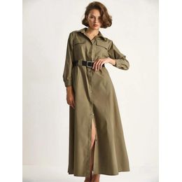 Bianco Lucci Shirt Dress female Green size M
