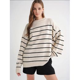 Mixray Oversized Sweater female Beige size S/L
