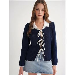 Mixray Knit Cardigan female Blue size S/L