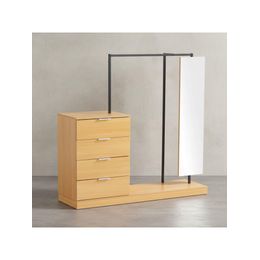 KADIMA DESIGN Garderobe Eiche-Dekor 145x138x40,5 cm Flurgarderobe Modern, | Gr.: onesize