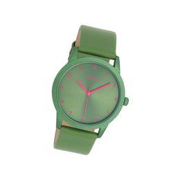 Analog-Armbanduhr Oozoo Timepieces gr&uuml;n mittel (ca. 38mm) | Gr.: onesize