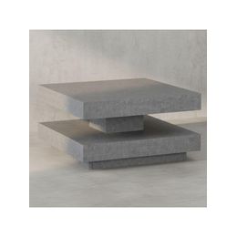 KADIMA DESIGN Couchtisch 60x60x34 cm Sofatisch in Beton-Optik Modern, Design in Grau | Gr.: onesize