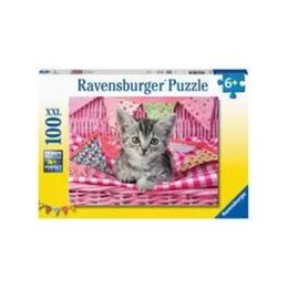 Ravensburger Kinderpuzzle 12985 - Niedliches K&auml;tzchen 100 Teile XXL - Puzzle... | Gr.: onesize