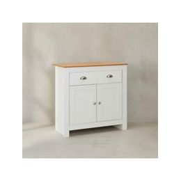 KADIMA DESIGN Sideboard mit 2 Schubladen 79x81x34,5 cm Kommode / Eiche Modern, | Gr.: onesize
