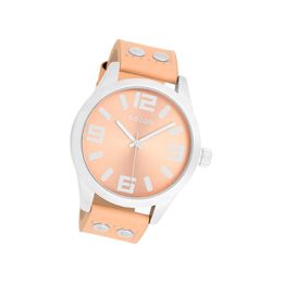 Analog-Armbanduhr Oozoo Timepieces orange extra gro&szlig; (ca. 46mm) | Gr.: onesize