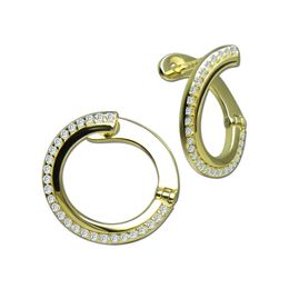 GoldDream Gold, 333er Gelbgold Damen Creolen Fashion Ohrring ca. 16mm | Gr.: onesize