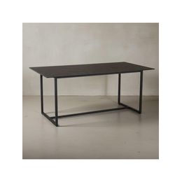 KADIMA DESIGN Esstisch Glaskeramik Schwarz Modern Premium Esszimmer Industrial in Schwarz | Gr.: onesize
