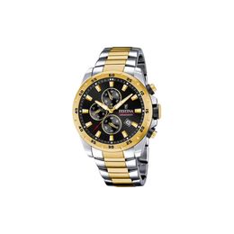 Festina Edelstahl bicolor Uhr Durchmesser 45mm | Gr.: onesize