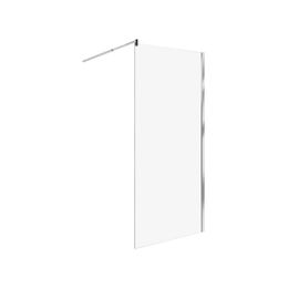 Beliani Duschwand AHAUS in Transparent/Silber - (W) 90 x (H) 190 x (L) 90 cm | Gr.: onesize