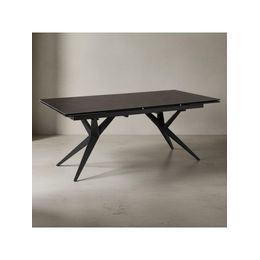 KADIMA DESIGN Esszimmertisch 180 - 260 cm Ausziehbar Keramik Glas , in Schwarz | Gr.: onesize