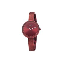 Regent Uhren Armbanduhr-Analog rot mittel (ca. 34mm) Regent Metallarmband | Gr.: onesize