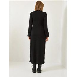 Bianco Lucci Kleid Damen Gr&ouml;&szlig;e 40 schwarz Winterkleid