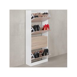 KADIMA DESIGN Schuhschrank | 150cm, 4 F&auml;cher, Klappbar, 24 Paar | Gr.: onesize