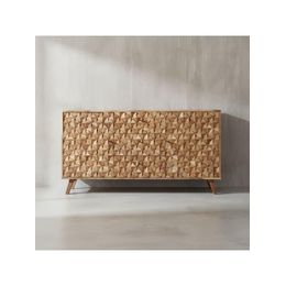 KADIMA DESIGN Sideboard Flurkommode | Akazie, 140x78,5x40cm, 3+2 T&uuml;ren, Rewa | Gr.: onesize