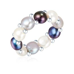 Valero Pearls Perlen-Ring Sterling Silber S&uuml;&szlig;wasser-Zuchtperle in multicolor | Gr.: onesize