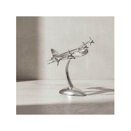 KADIMA DESIGN Dekofigur | Aluminium, Silber, Flugzeug-Propeller | Gr.: onesize