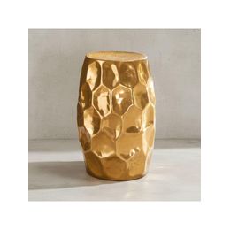 KADIMA DESIGN Beistelltisch Modern | Oriental Design, Alu-Finish, Quality in Gold | Gr.: onesize