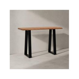 KADIMA DESIGN Schreibtisch Massivholz, Schmal, Industrial, Platzsparend | Gr.: onesize