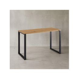 KADIMA DESIGN Eiche-Schreibtisch, robuste Metallbeine, vielseitig, stabil, modern | Gr.: onesize
