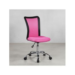 KADIMA DESIGN Kinderdrehstuhl, ergonomisch, Netz, h&ouml;henverstellbar, bis 30 kg in Rosa | Gr.: onesize