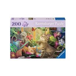 Ravensburger Puzzle 200 Teile Verspielte K&auml;tzchen in bunt | Gr.: onesize
