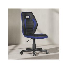 KADIMA DESIGN Jugenddrehstuhl Ergonomisch | Hohe R&uuml;ckenlehne, Mesh, bis 60kg in Blau | Gr.: onesize