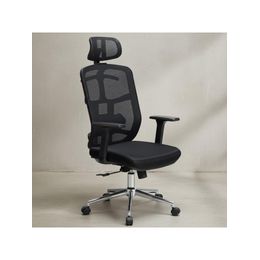 KADIMA DESIGN B&uuml;rostuhl Mesh Drehstuhl, ergonomisch, 3D-Armlehnen, Kopfst&uuml;tze | Gr.: onesize