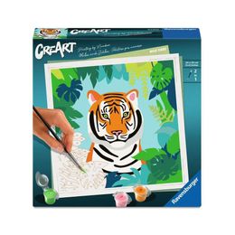 Ravensburger Kreativit&auml;t Wilder Tiger in bunt | Gr.: onesize