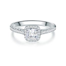 Trilani Ring aus Sterling Silber mit Zirkonia in silber | Gr.: 55