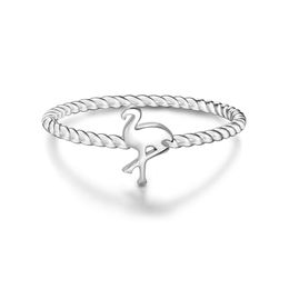 Glanzst&uuml;cke M&uuml;nchen Glanzst&uuml;cke M&uuml;nchen Ring Flamingo Sterling Silber in silber | Gr.: 58