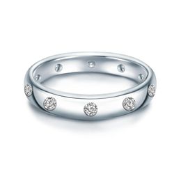 Trilani Ring aus Sterling Silber mit Zirkonia in silber | Gr.: 60