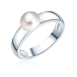 Valero Pearls Perlen-Ring aus Sterling Silber mit S&uuml;&szlig;wasser-Zuchtperle in silber | Gr.: 52