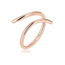 Elli Ring 925 Sterling Silber Geo in Rosegold | Gr.: 54