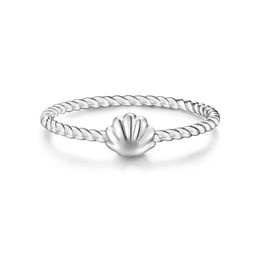 Glanzst&uuml;cke M&uuml;nchen Glanzst&uuml;cke M&uuml;nchen Ring Muschel aus Sterling Silber in silber | Gr.: 60