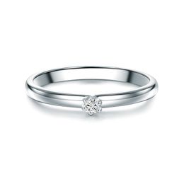 Trilani Ring aus Sterling Silber mit Diamant in silber | Gr.: 56