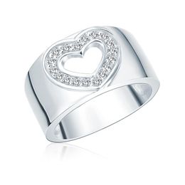 Rafaela Donata Ring Herz Sterling Silber Zirkonia in silber | Gr.: 52
